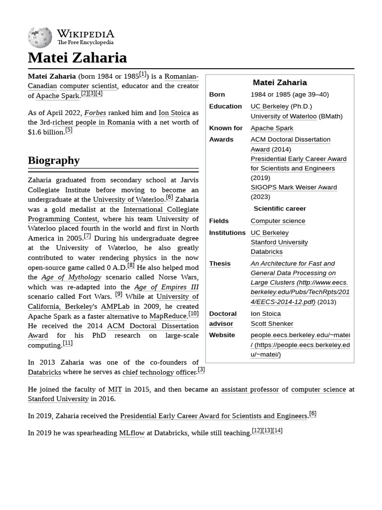 Matei_Zaharia | PDF | Computing Matei_Zaharia | PDF | Computing