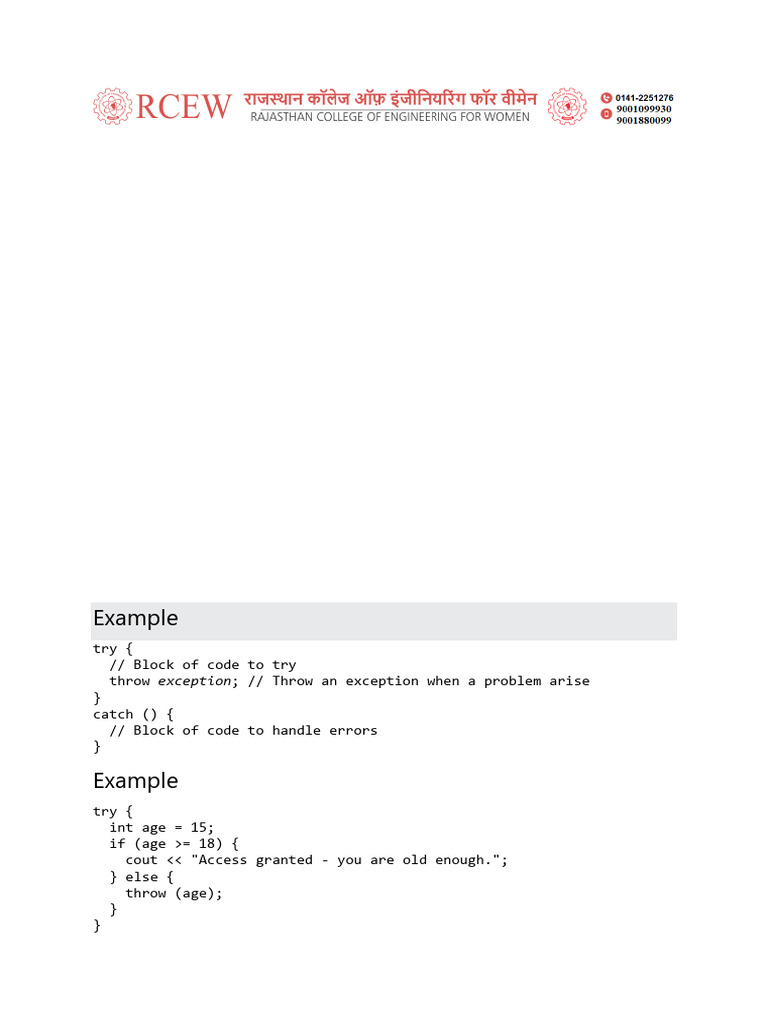OOPs Unit5 Preeti | PDF | C++ | Parameter (Computer Programming) OOPs Unit5 Preeti | PDF | C++ | Parameter (Computer Programming)
