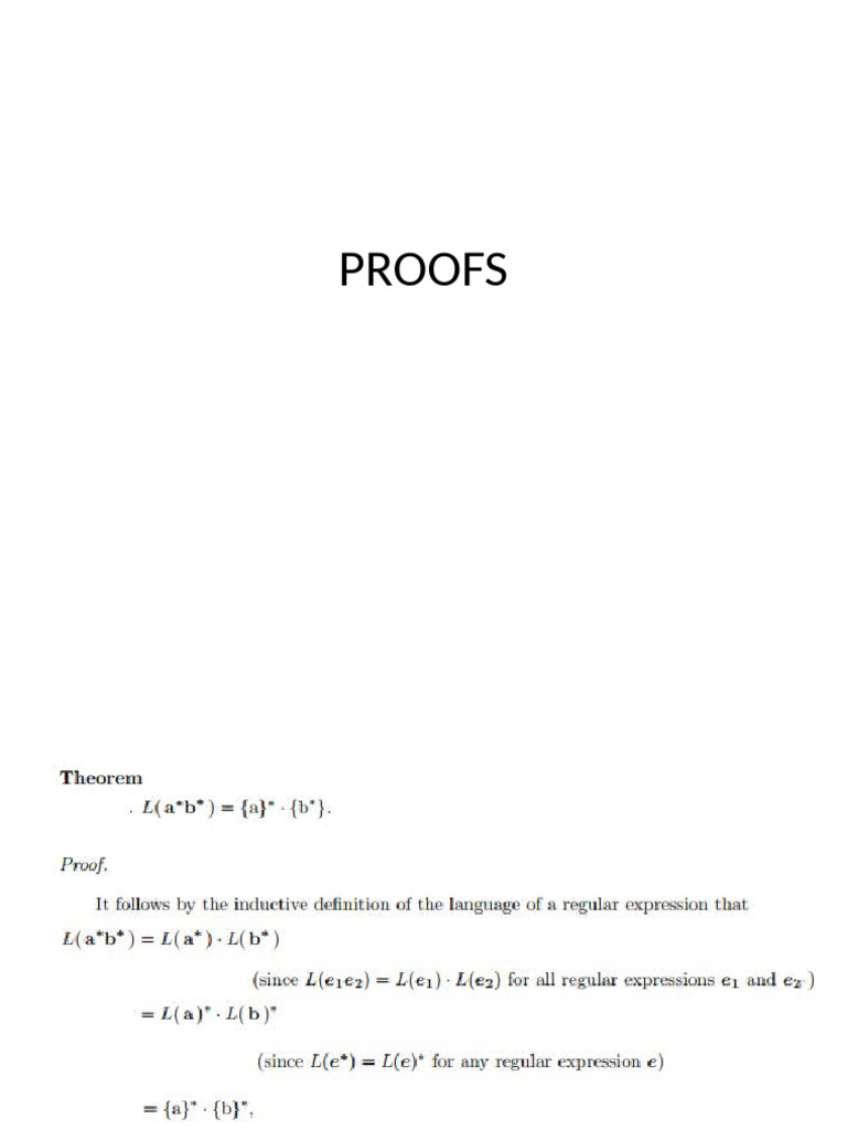 Proofs | PDF