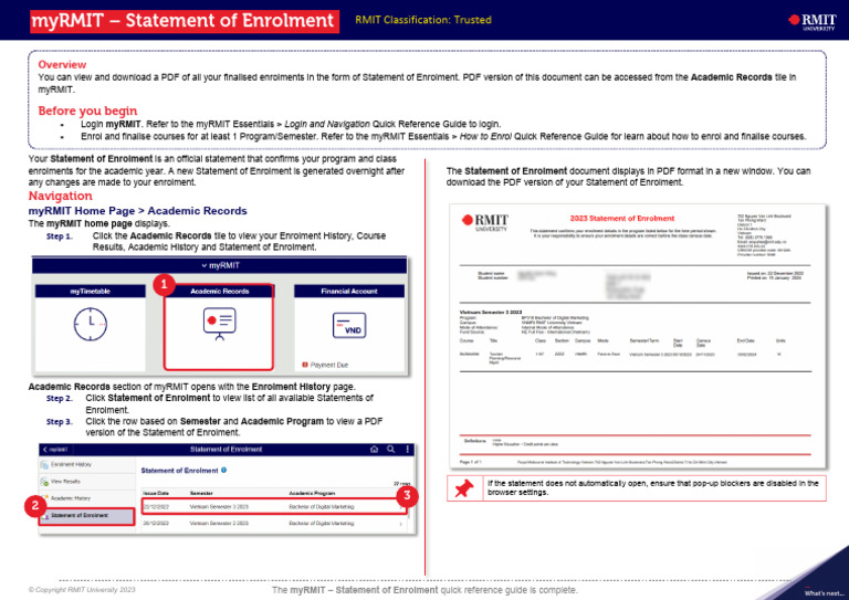 myrmit-enrolment-statement-of-enrolment-qrg | PDF