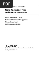 AASHTO T 11: 75-μm Sieve Test Method | PDF