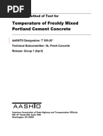 ASTM C1064: Concrete Temperature Testing | PDF