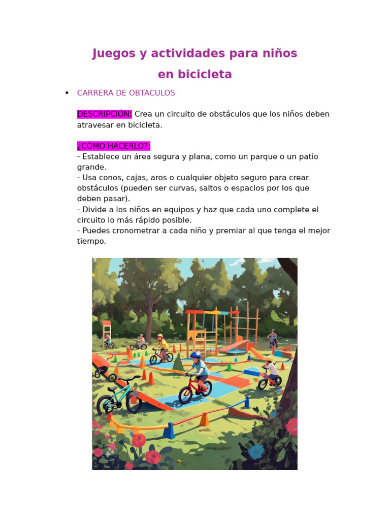 Juegos y Actividades para Niños | PDF