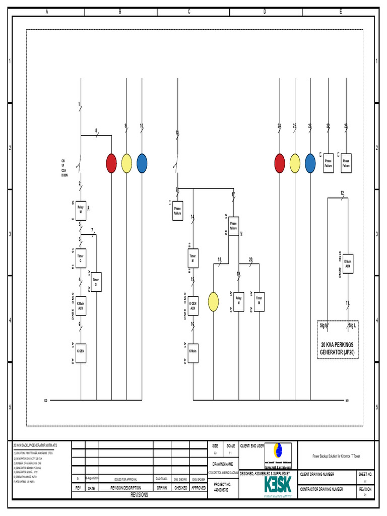 Detailed Ats Control Wiring Diagram | PDF