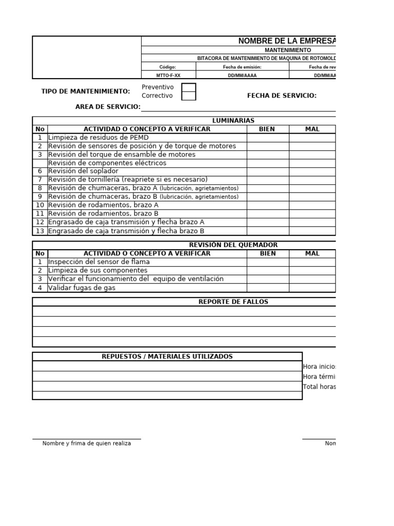 Bitácora de Mantenimiento de Máquina Tipo SHUTTLE | PDF | Rodamiento (Mecánico) | Ingeniería ...