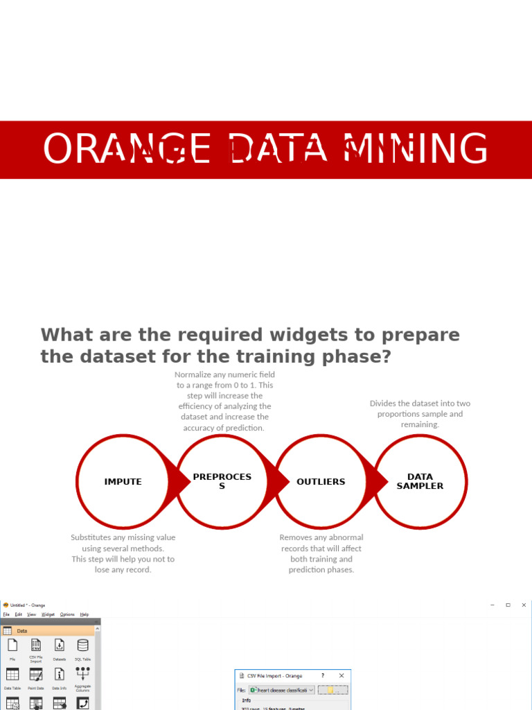 Orange Data Mining: Dataset Preparation Guide | PDF | Outlier | Sampling (Statistics)