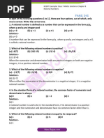 NCERT Class8 Rational Numbers Worksheet | PDF