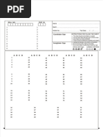 150 Questions OMR Sheet | PDF