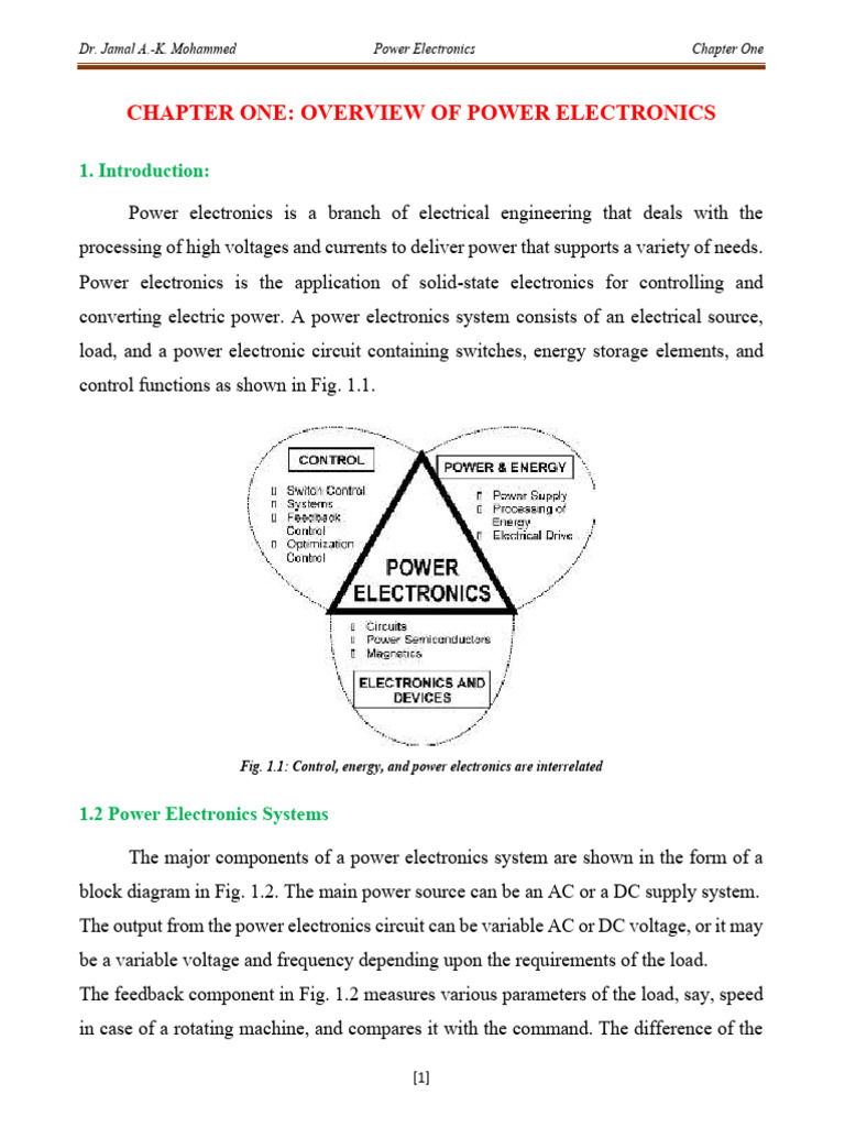Power Electronics 4th Class - 1st Course | PDF | Rectifier | Power Electronics