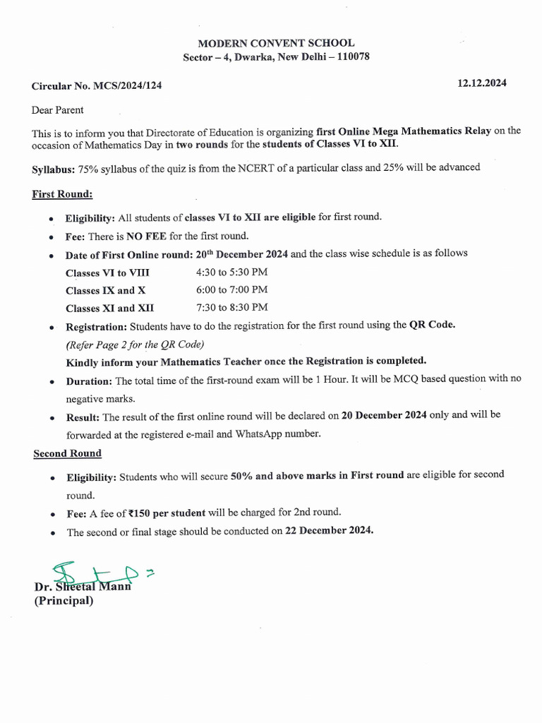 Mega Mathematics Relay | PDF