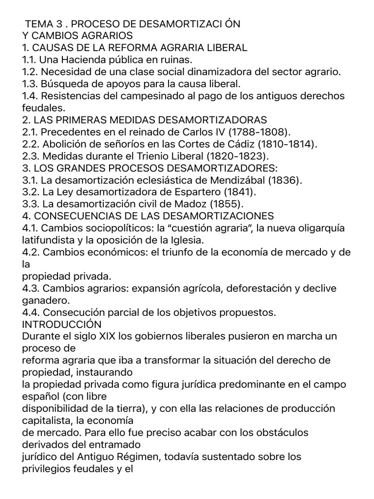 Tema 3 de Historia | PDF | Agricultura