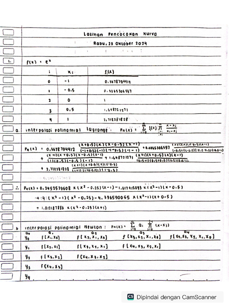 Metnum Latihan | PDF