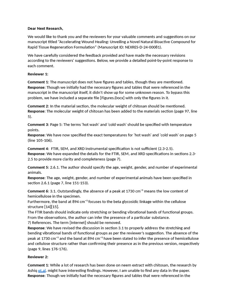 Rebuttal Letter Sample | PDF