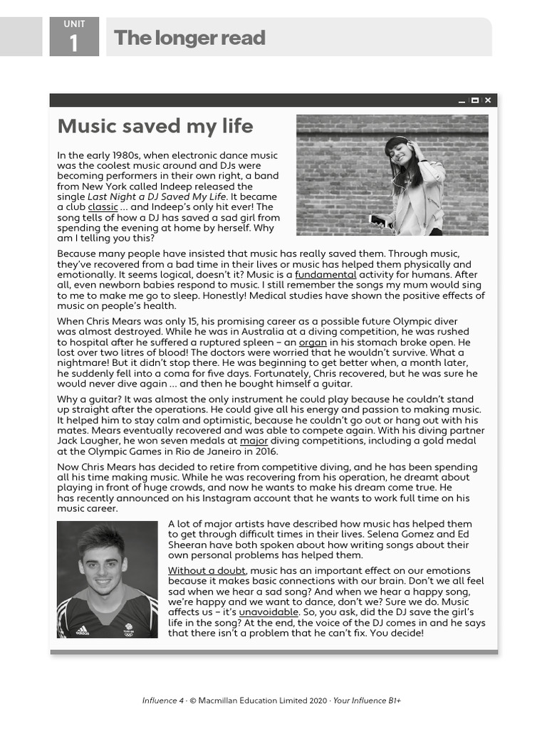 L4 B1PLUS U1 The Longer Read | PDF