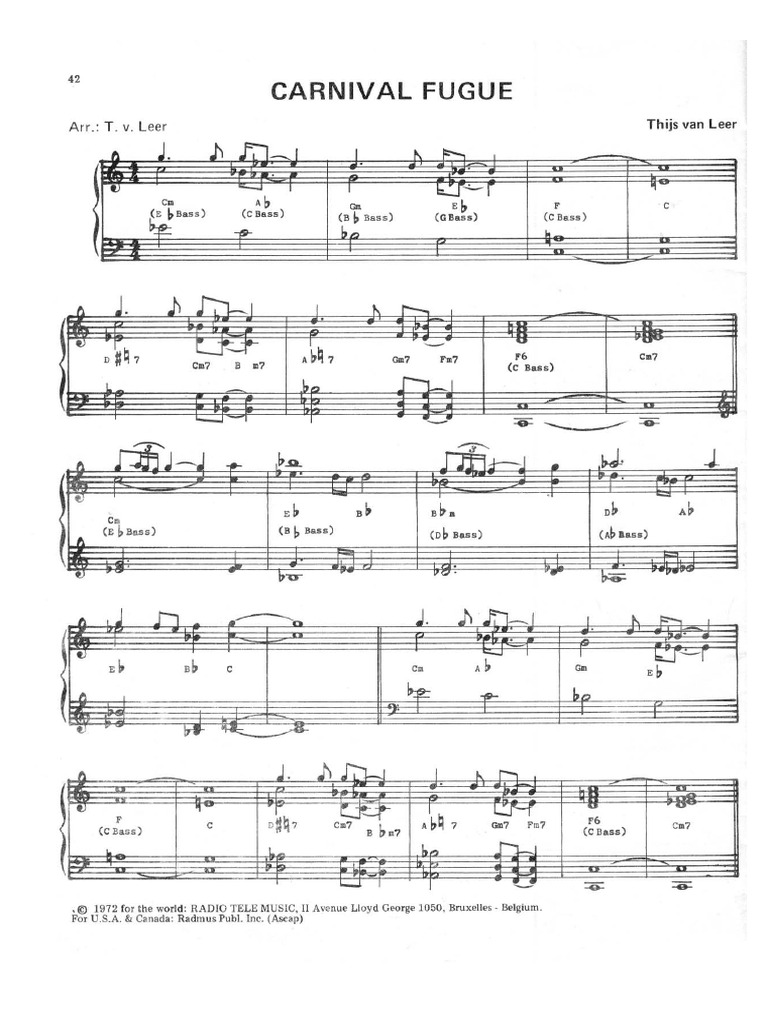 Carnival Fugue-FOCUS | PDF