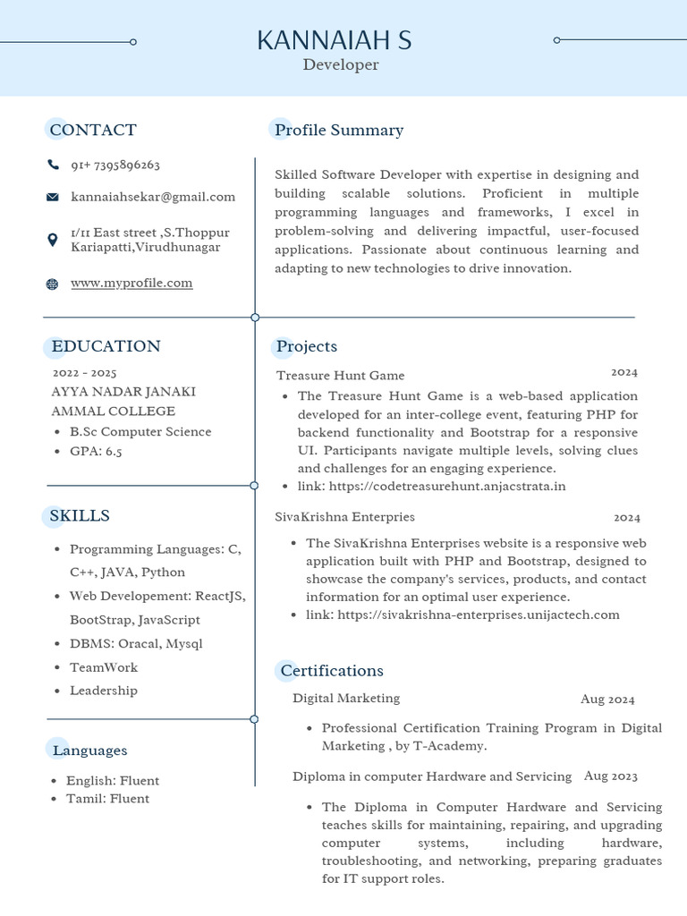 Kannaiah Resume | PDF | Software Engineering | Computer Science