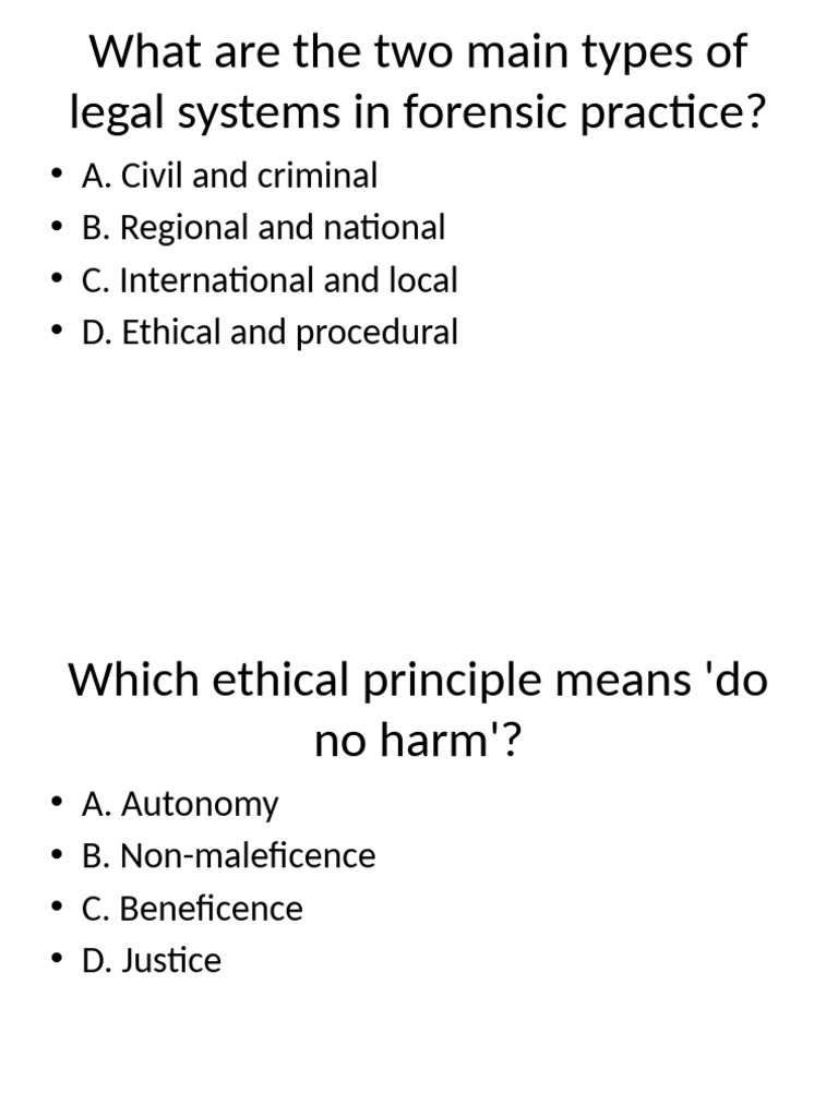 Forensic Medicine Quiz Expanded | PDF