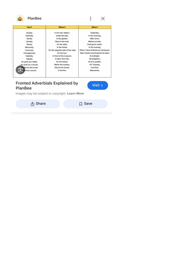 Adverbial - Google Search | PDF