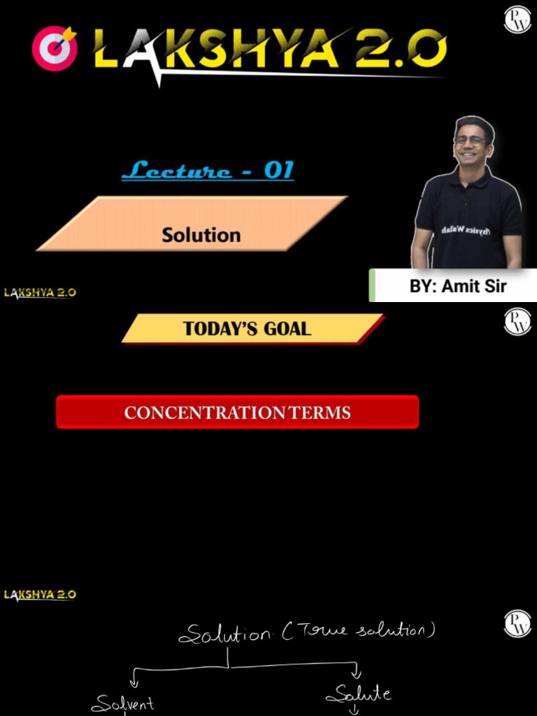 Solution 01 Class Notes Pdf