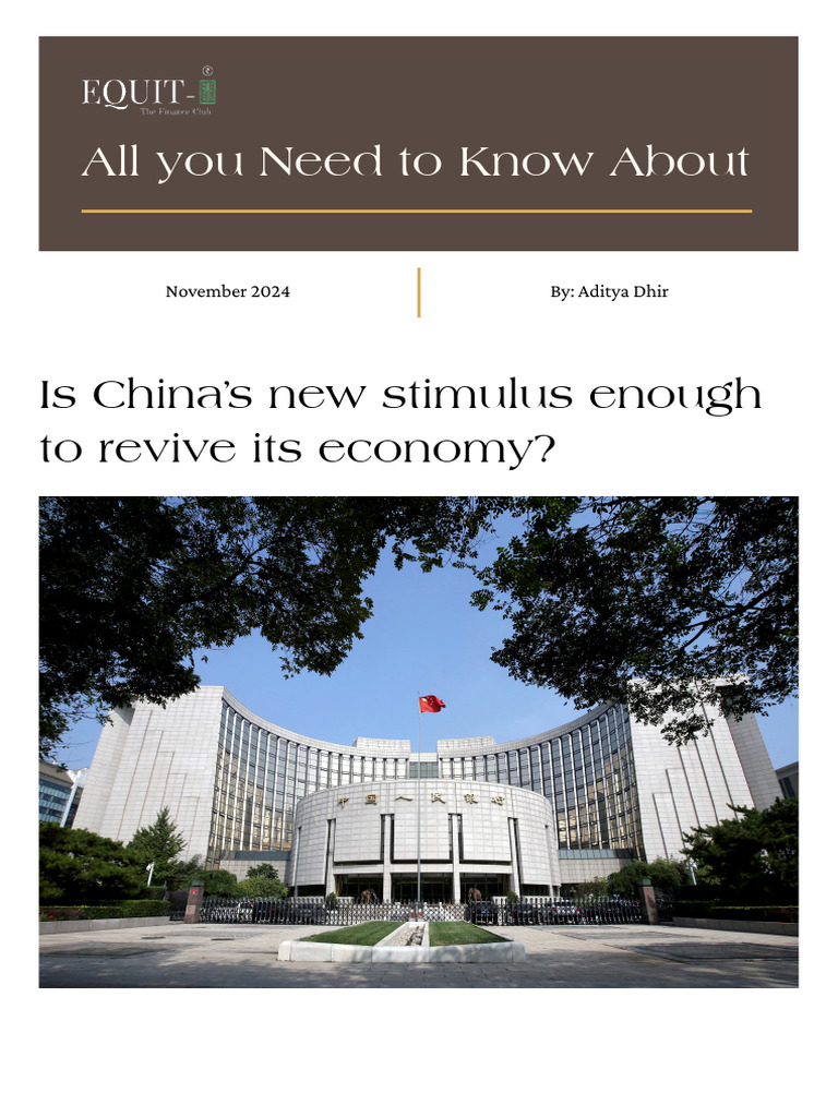 China Stimulus - November 2024 Article | PDF | China | World Politics