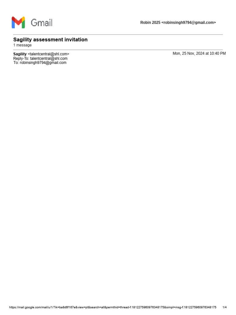 Sagility assessment | PDF | Computer Architecture | System Software