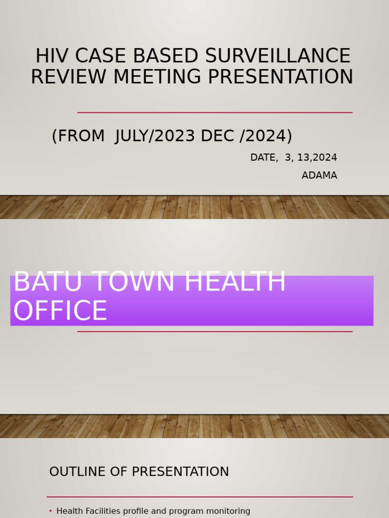 Batu T HIV - CBS - RM Presentation | PDF | Epidemiology | Sexual Health