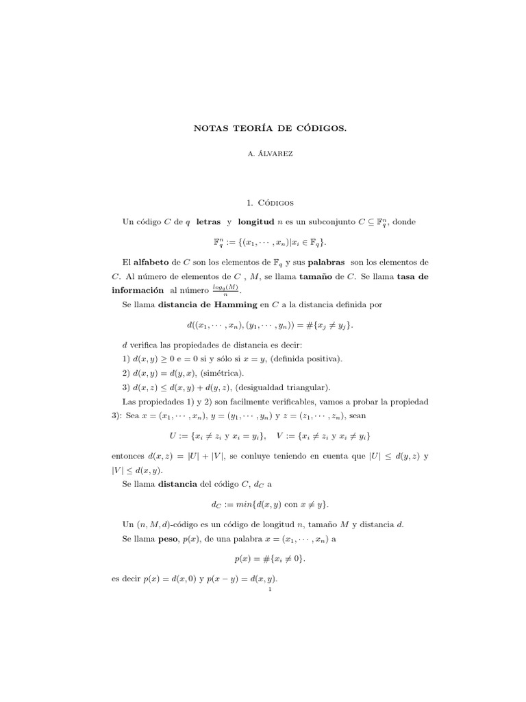 Tema 2 - Teoría de Códigos | PDF | Álgebra abstracta | Análisis matemático