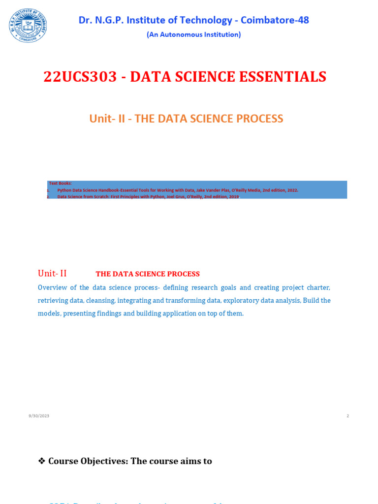 22UCS303 DS-Unit II-N | PDF | Data Warehouse | Data 22UCS303 DS-Unit II-N | PDF | Data Warehouse | Data