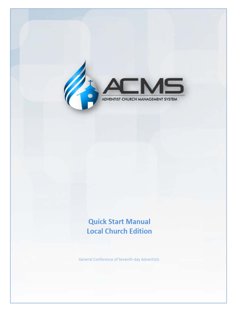 ACMS EN QuickStartChurch 2018 02 | PDF | Login | Icon (Computing)