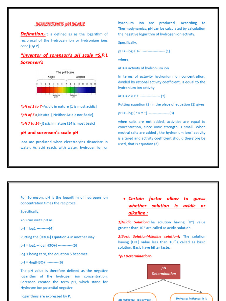 Understanding the pH Scale | PDF | Ph | Acid