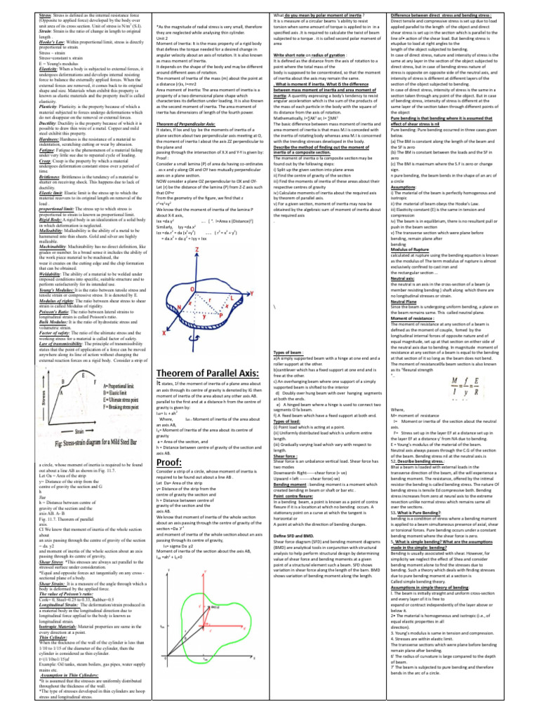 som 1_merged | PDF | Bending | Buckling