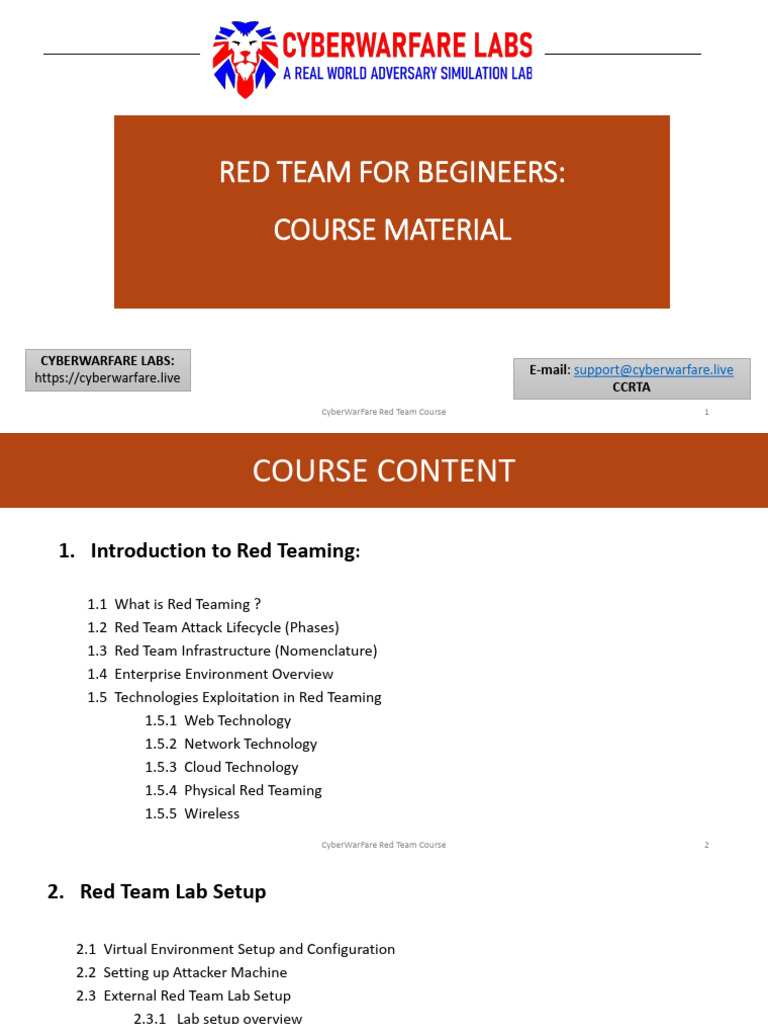 Red Teaming Fundamentals for Beginners | PDF | Computer Network ...