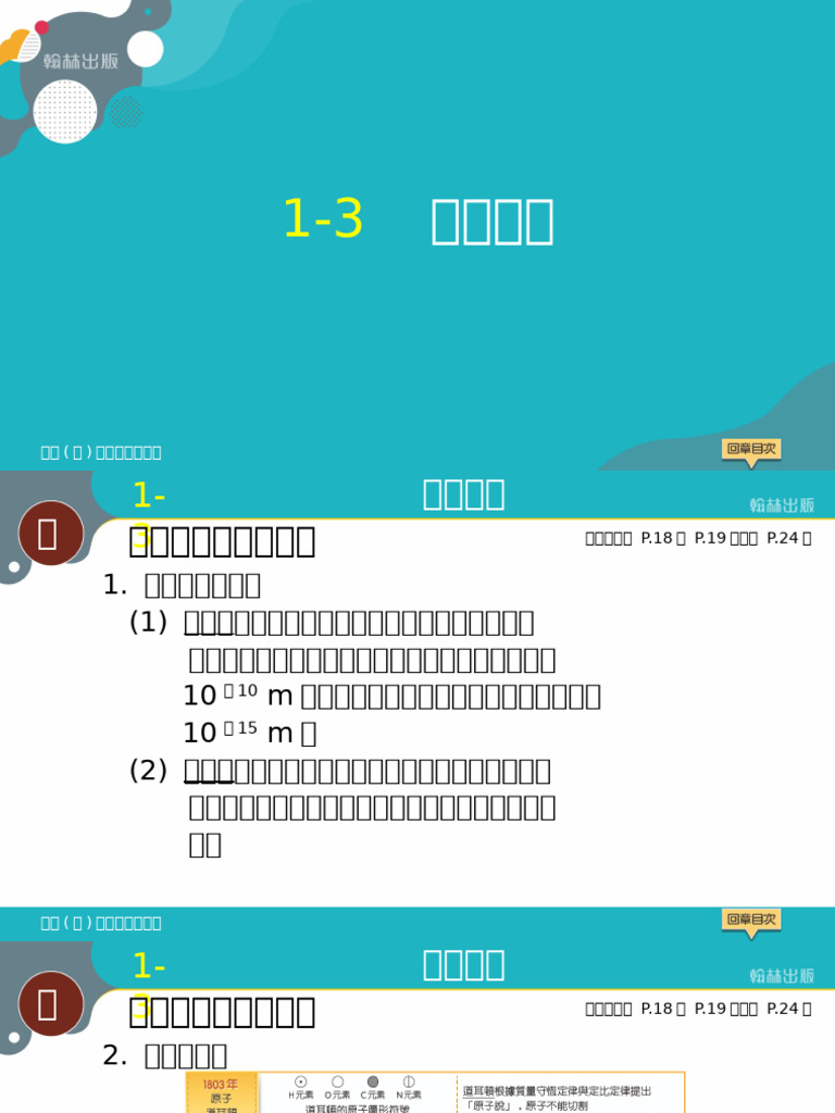 互動PPT：1 3 原子結構 (112f230762) | PDF