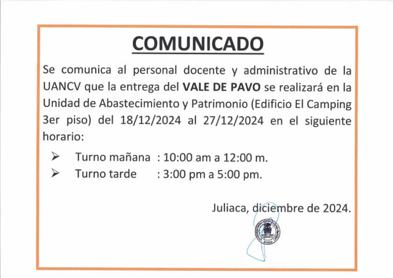 Comunicado 0001 | PDF