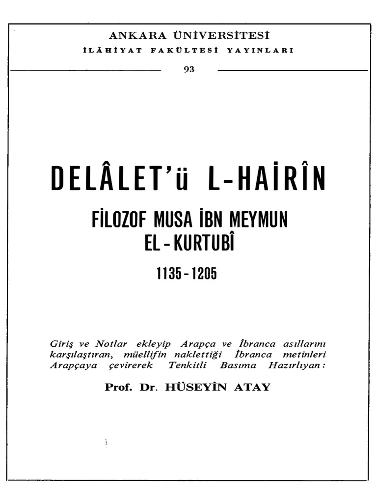 93 Delaletü'l-Hairin | PDF