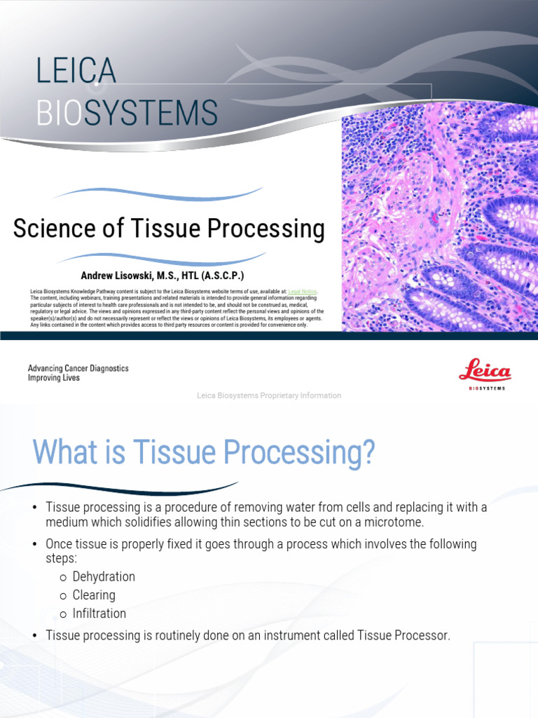 Science of Tissue Processing PPT For Knowledge Pathway | PDF ...