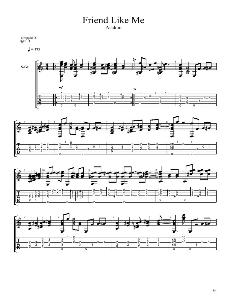 Aladdin - Friend Like Me | PDF