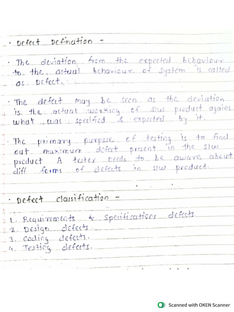 Defect Defination | PDF