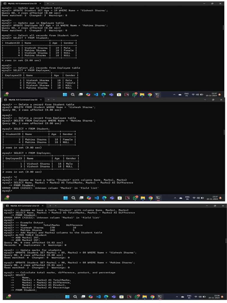 Vishesh My SQL | PDF