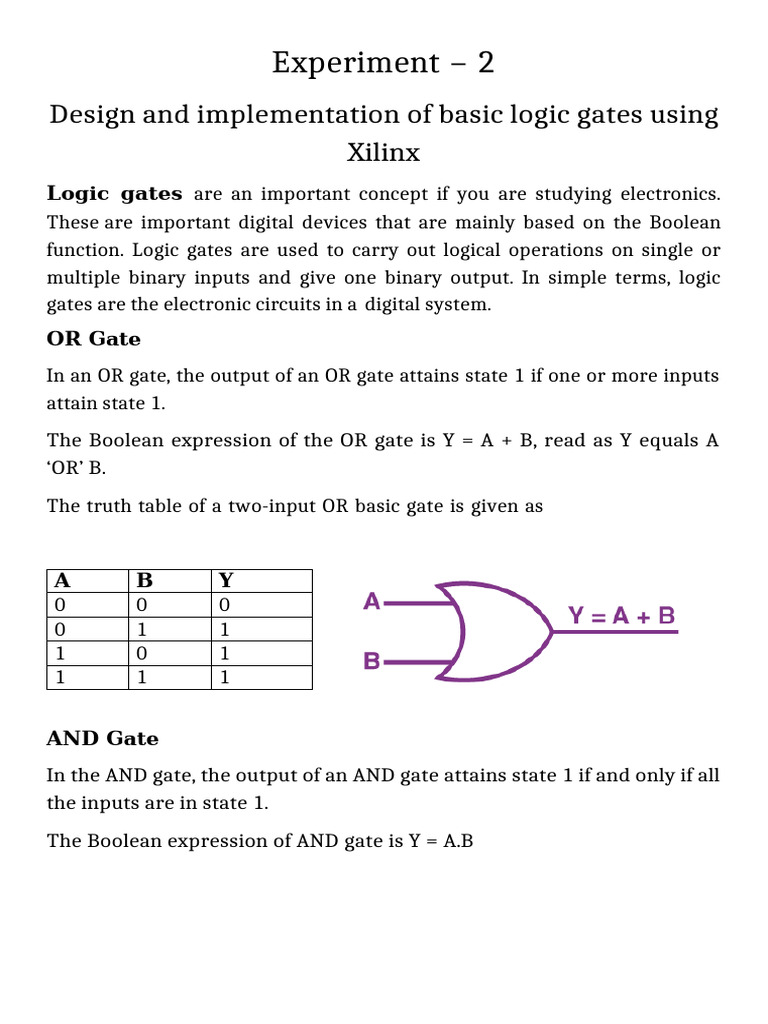 INTRODUCTION_TO_XILINX | PDF | Logic Gate | Digital Electronics INTRODUCTION_TO_XILINX | PDF | Logic Gate | Digital Electronics