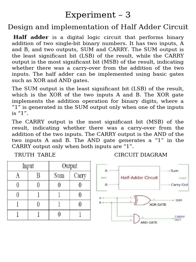 Half Adder Using Xilinx | PDF