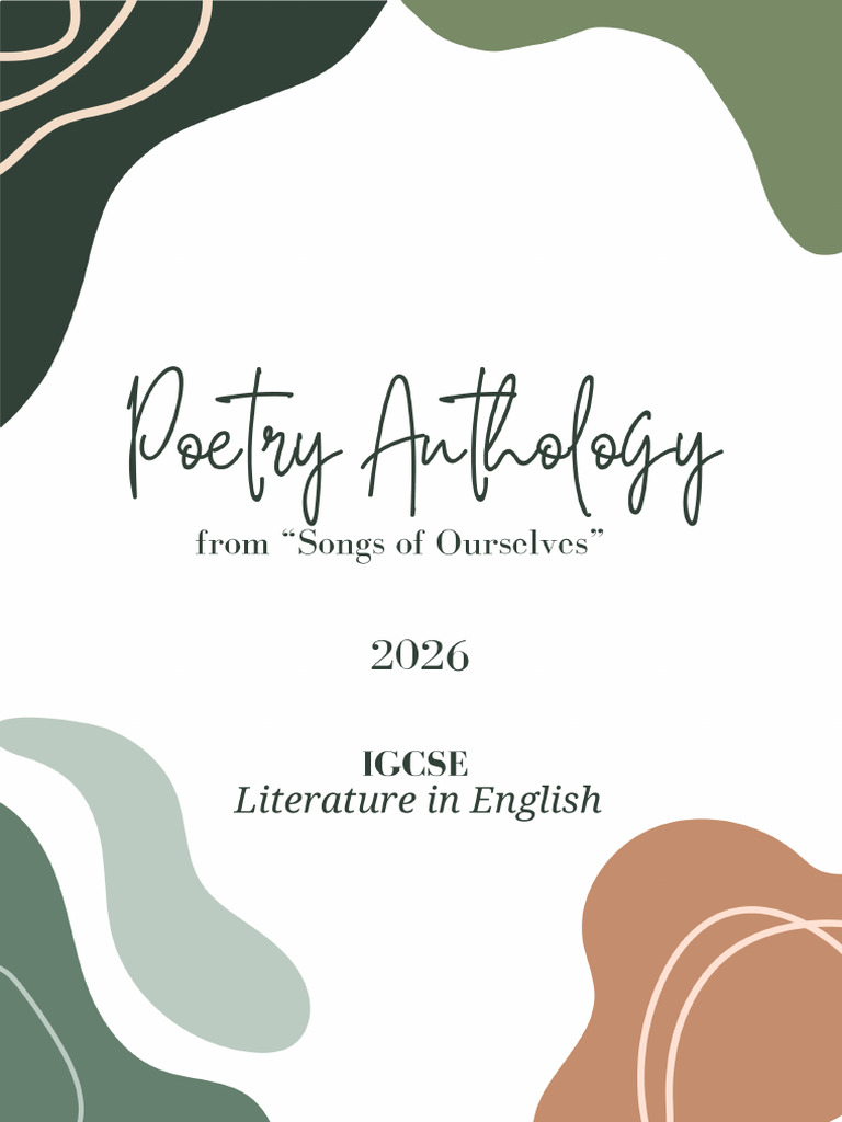 Poetry Anthology 2026 | PDF