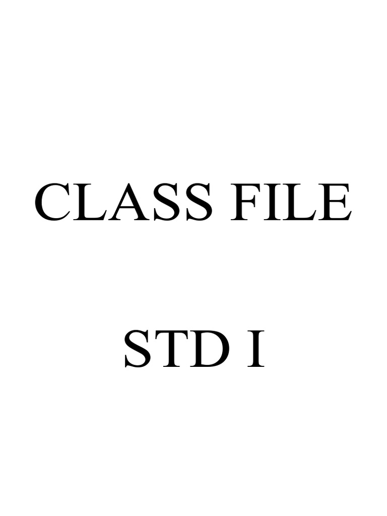 Class File Pdf 