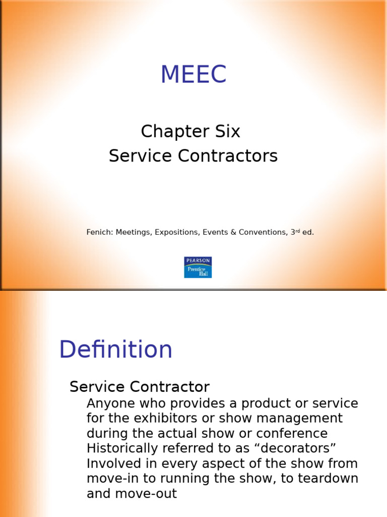 Service Contractors in MEEC | PDF
