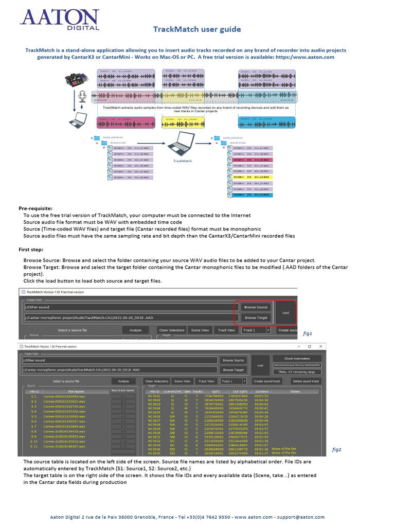Cantar - TrackMatch V1.1XX User Guide Final - 2 | PDF | Computer File | Finder (Software)