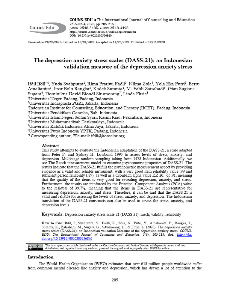 Ifzalia,+6.+Ifdil+Ifdil ED 1+itsar OK Layout+OK | PDF | Depression (Mood) | Major Depressive ...