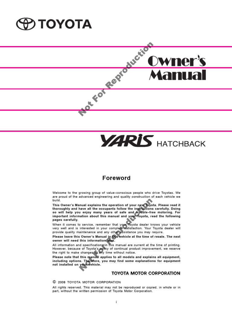 yaris-1 | PDF | Airbag | Seat Belt