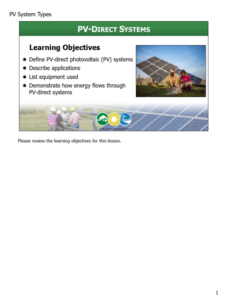 L06 PV System Types V21.10 DLN.pdf | PDF | Photovoltaic System ...