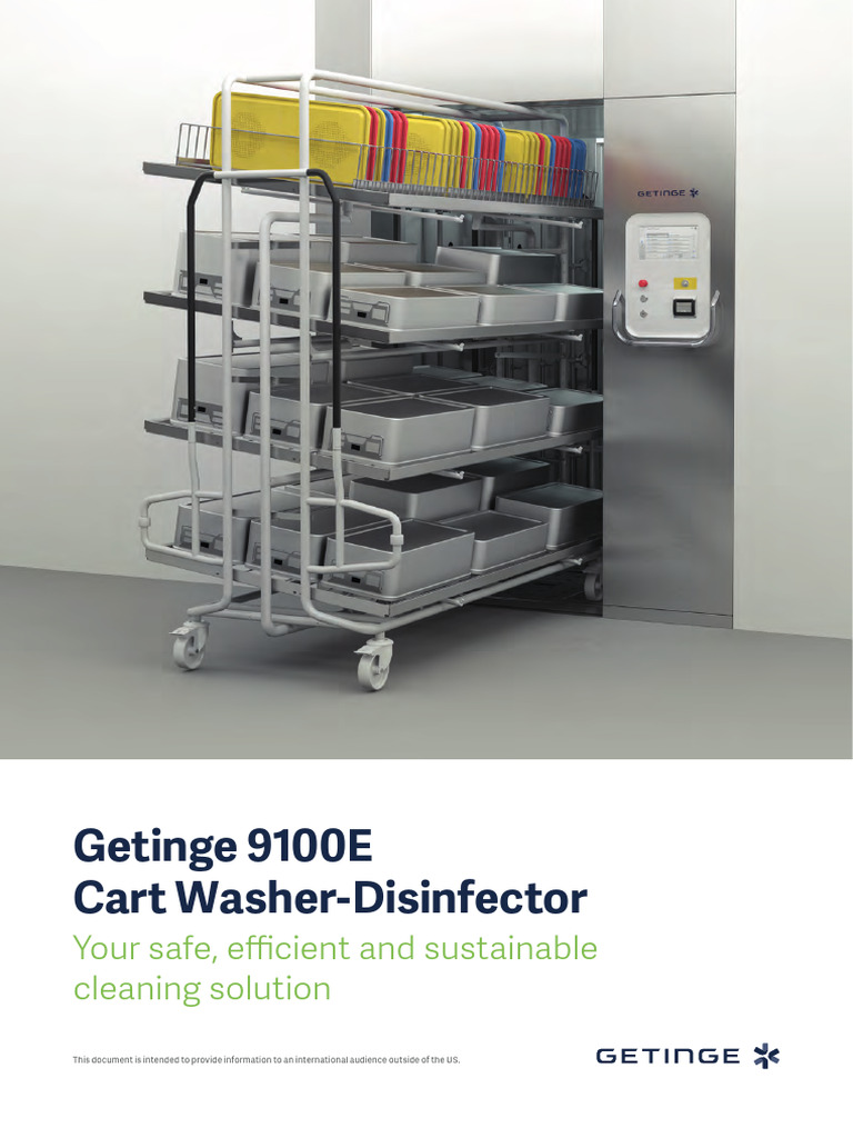 Getinge 9100E Cart Washer Guide | PDF | Energy Conservation | Usability