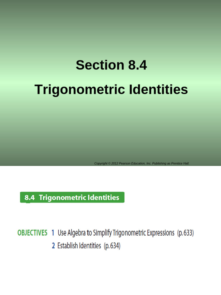 Math 002-8.4 (L09) | PDF | Trigonometric Functions | Angle